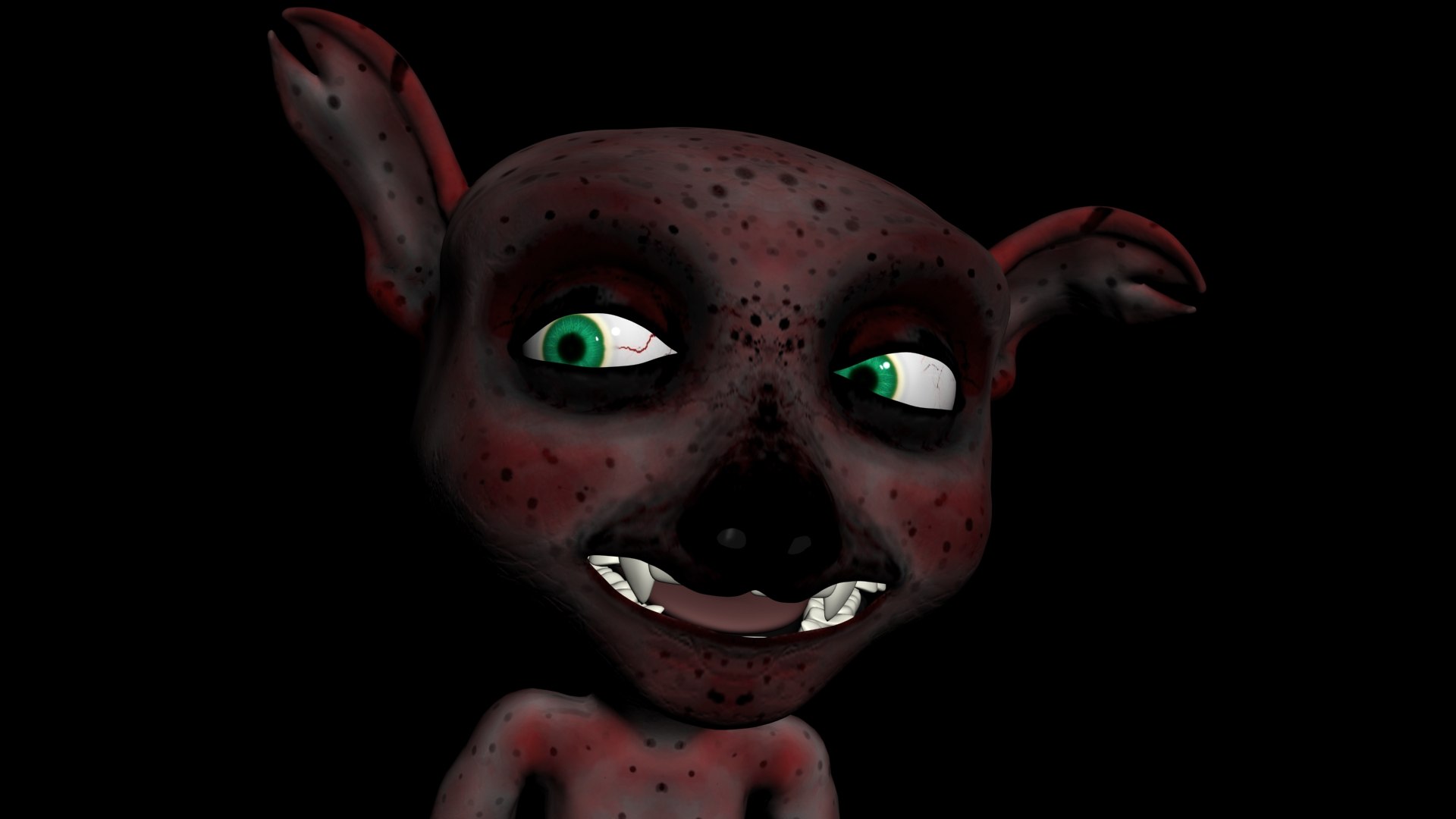 Creature Rigged Morph Targets 3d Max