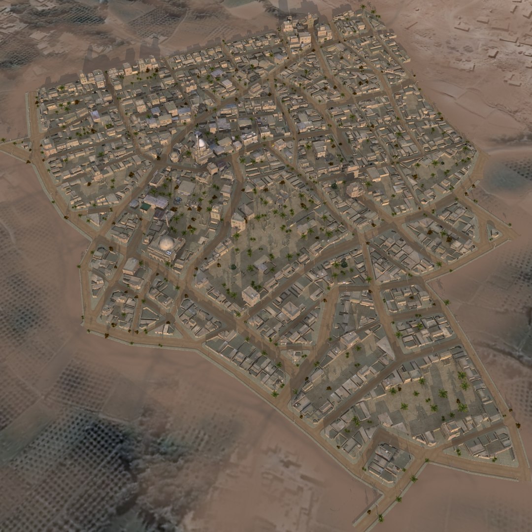 3d Desert Street Model