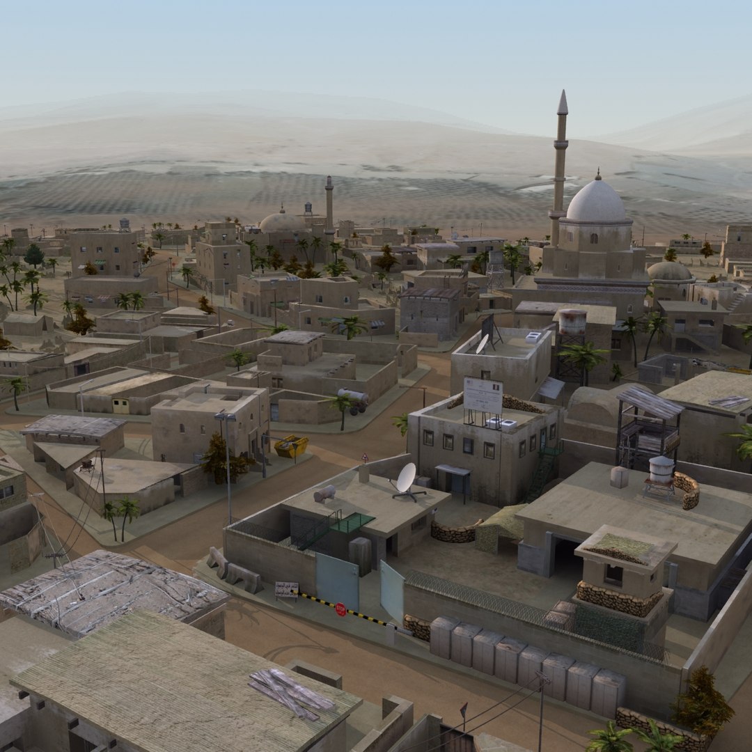 3d Desert Street Model