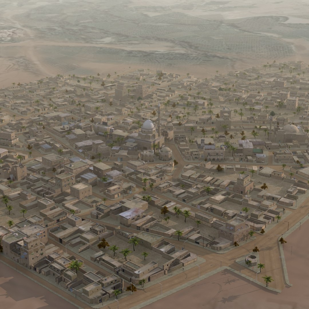 3d Desert Street Model