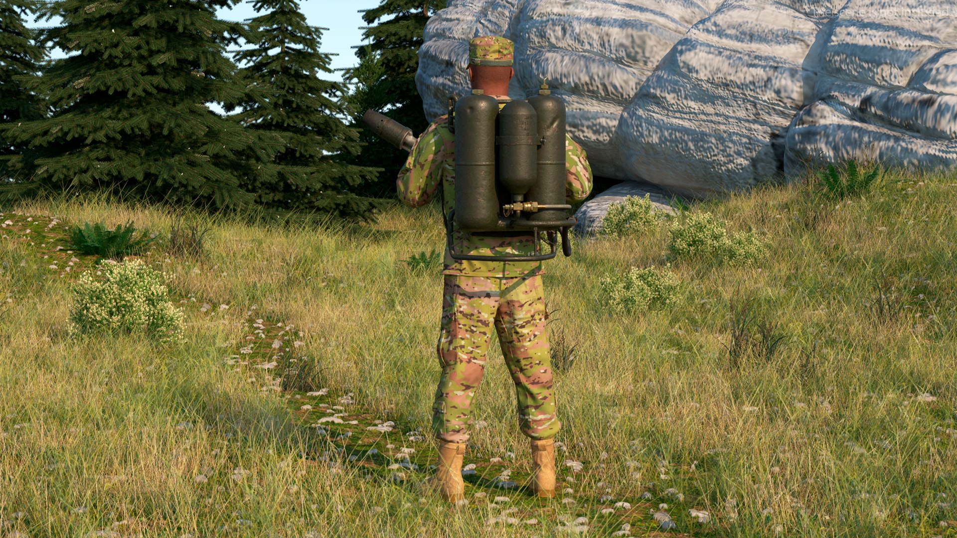 Soldier With M2 Flamethrower Backpack 3D Model - TurboSquid 2185879