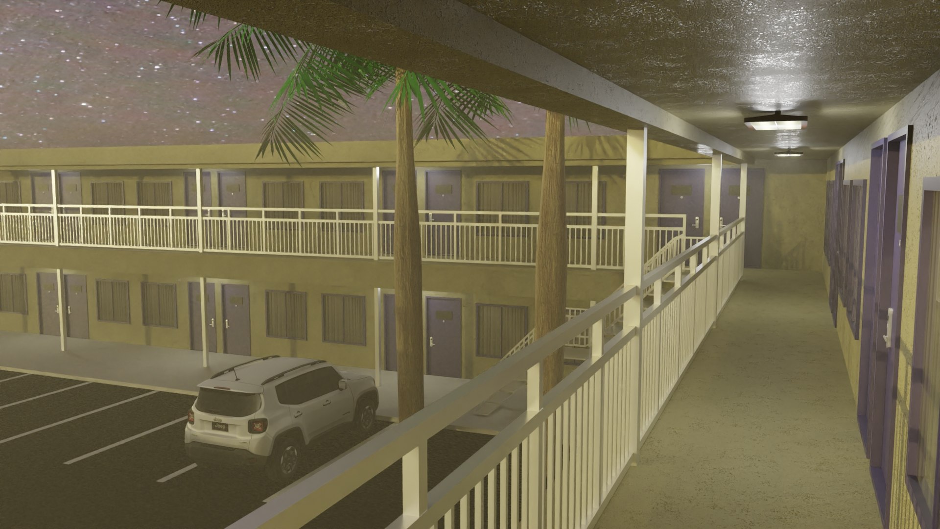 3D model motel architecture building - TurboSquid 1619768