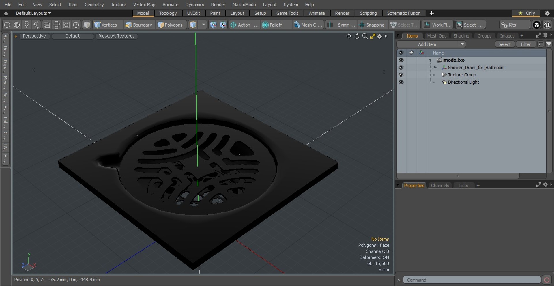 Shower Drain for Bathroom 3D model - TurboSquid 2040264