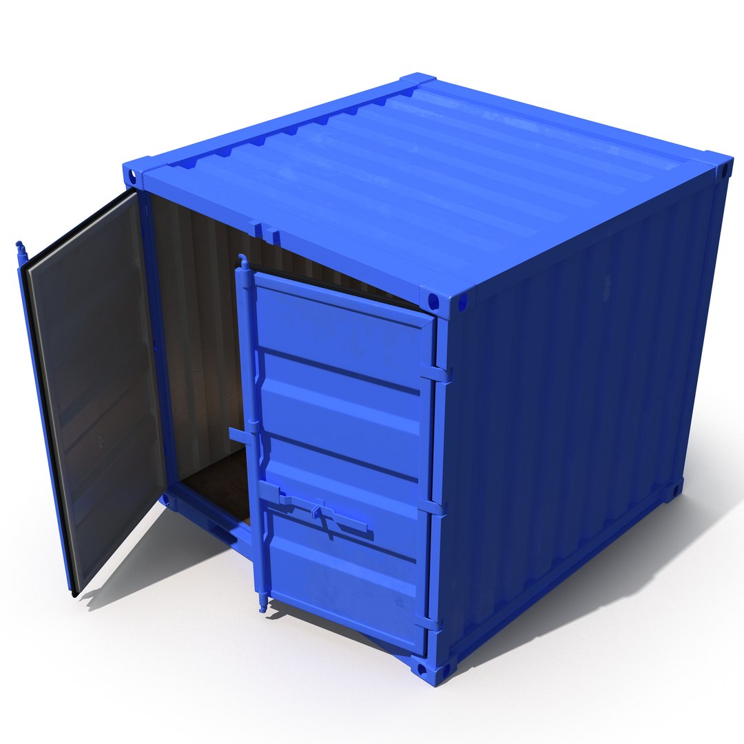 8 ft storage container 3d 3ds