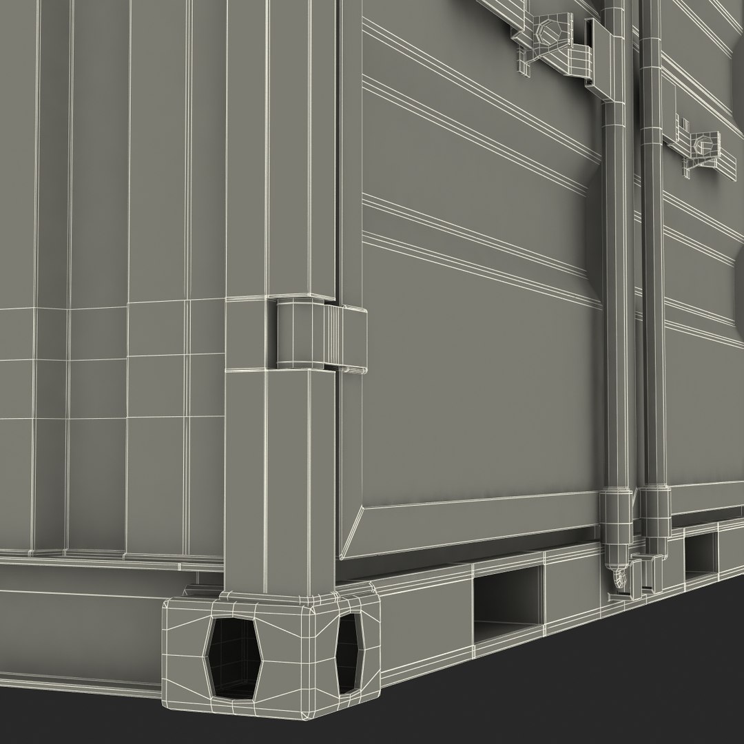 8 ft storage container 3d 3ds