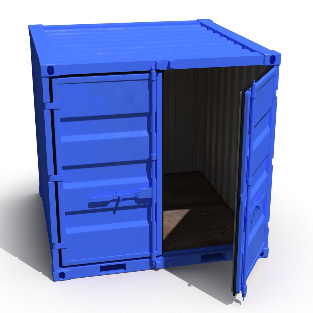 8 ft storage container 3d 3ds
