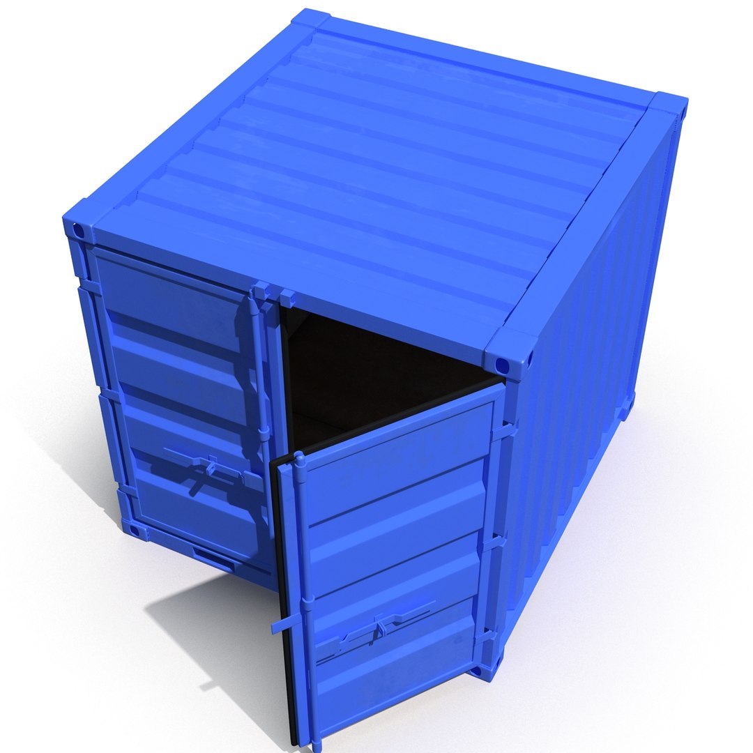 8 ft storage container 3d 3ds