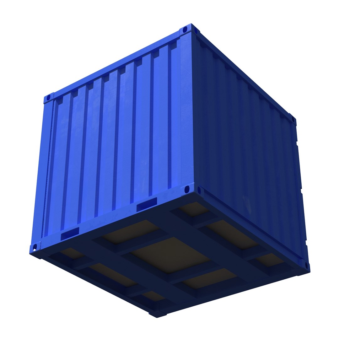 8 ft storage container 3d 3ds