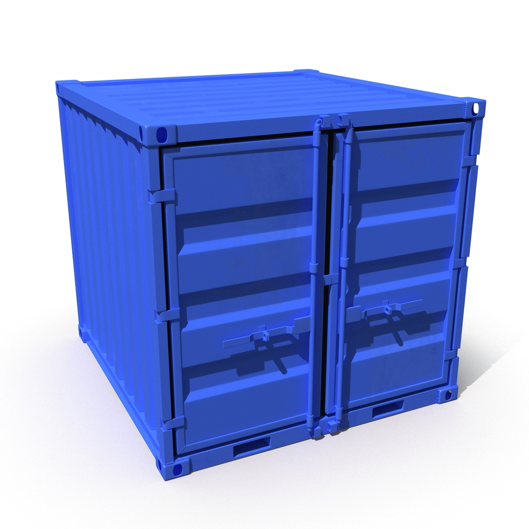 8 ft storage container 3d 3ds
