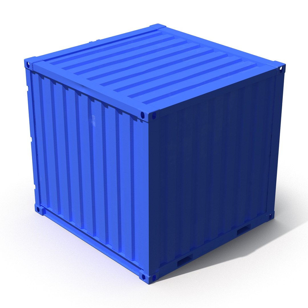 8 ft storage container 3d 3ds