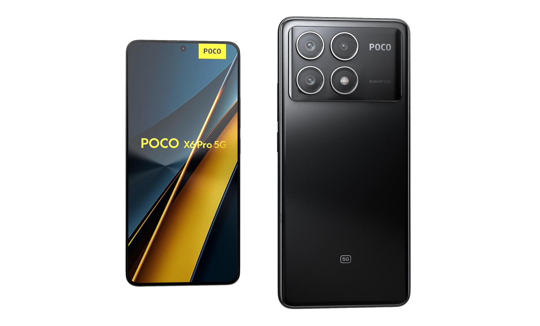 3D Xiaomi Poco X6 Pro All Colors - TurboSquid 2179255