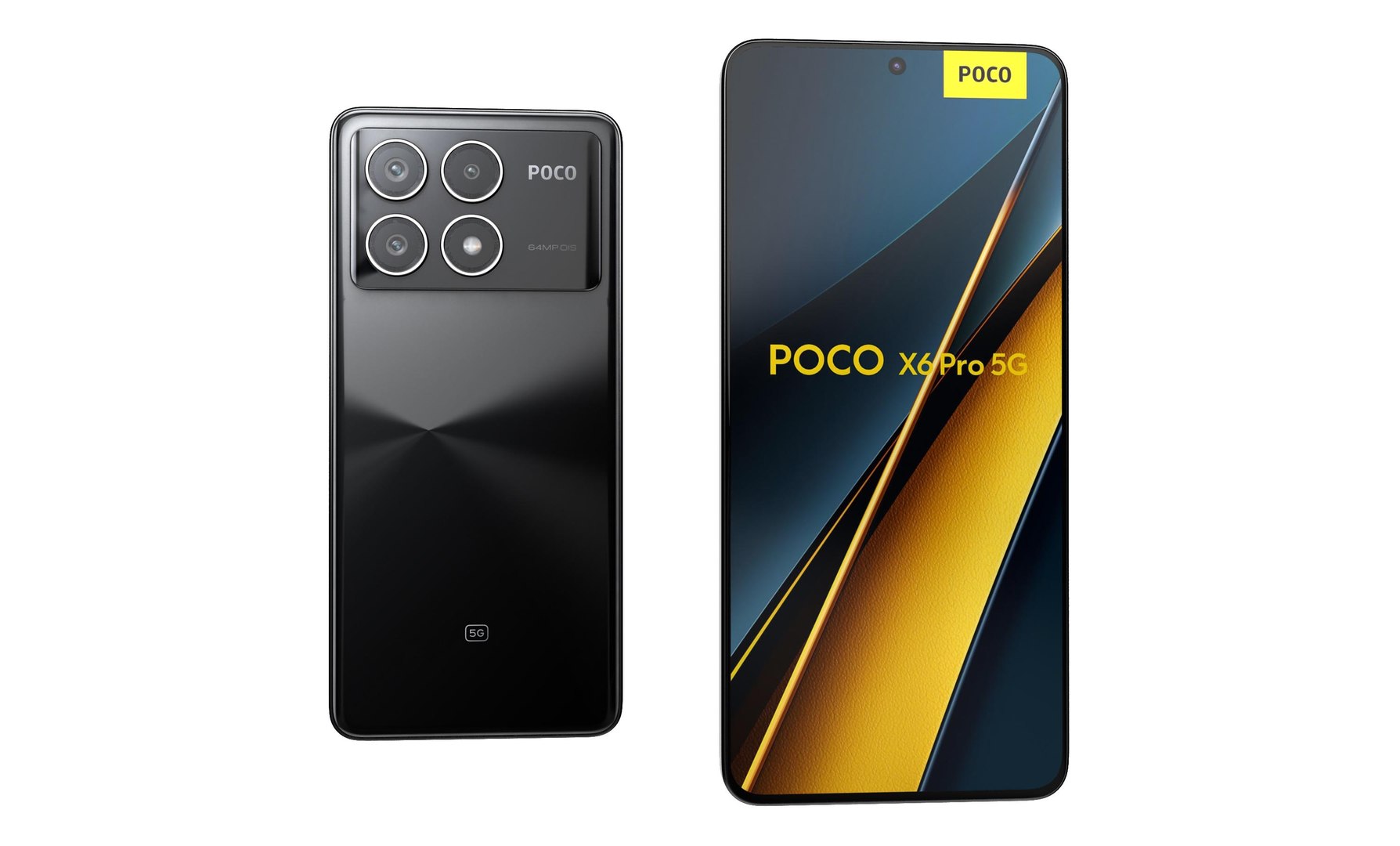 3D Xiaomi Poco X6 Pro All Colors - TurboSquid 2179255