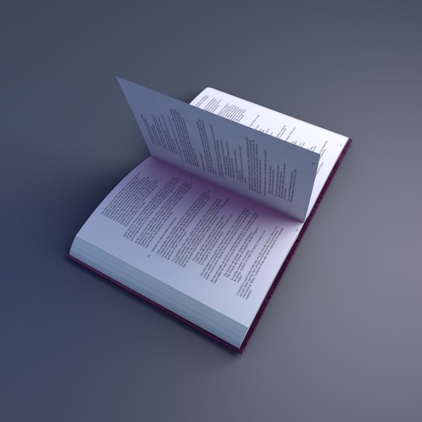 modelo 3d Plantilla de libro aparejado - TurboSquid 1412477