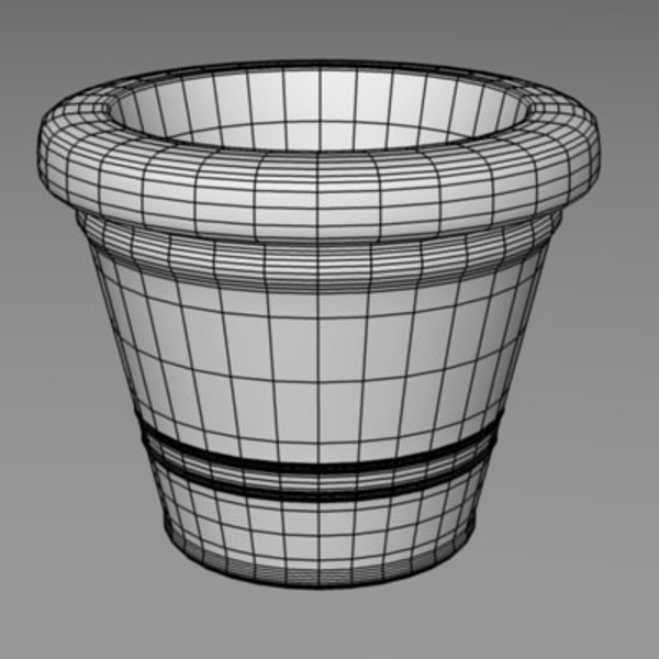 3ds flower pot