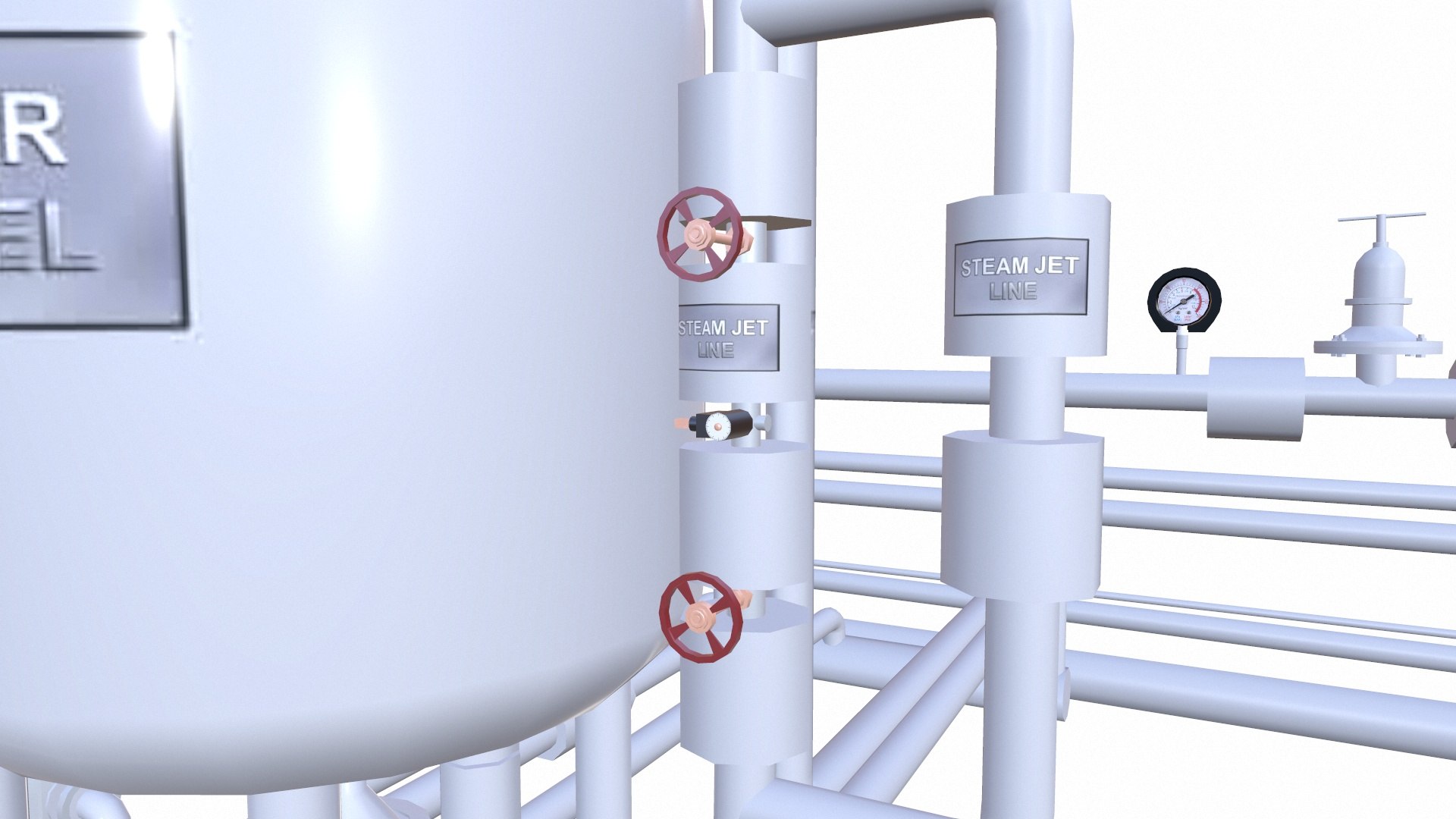 3D Vessel And Pipe Connection Model - TurboSquid 2341720