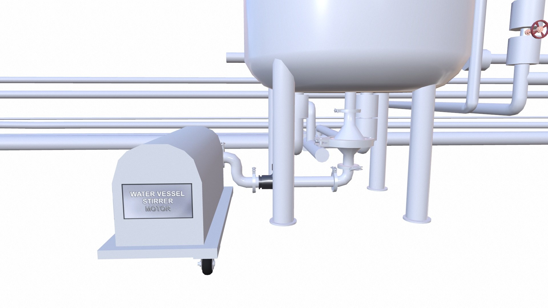 3D Vessel And Pipe Connection Model - TurboSquid 2341720