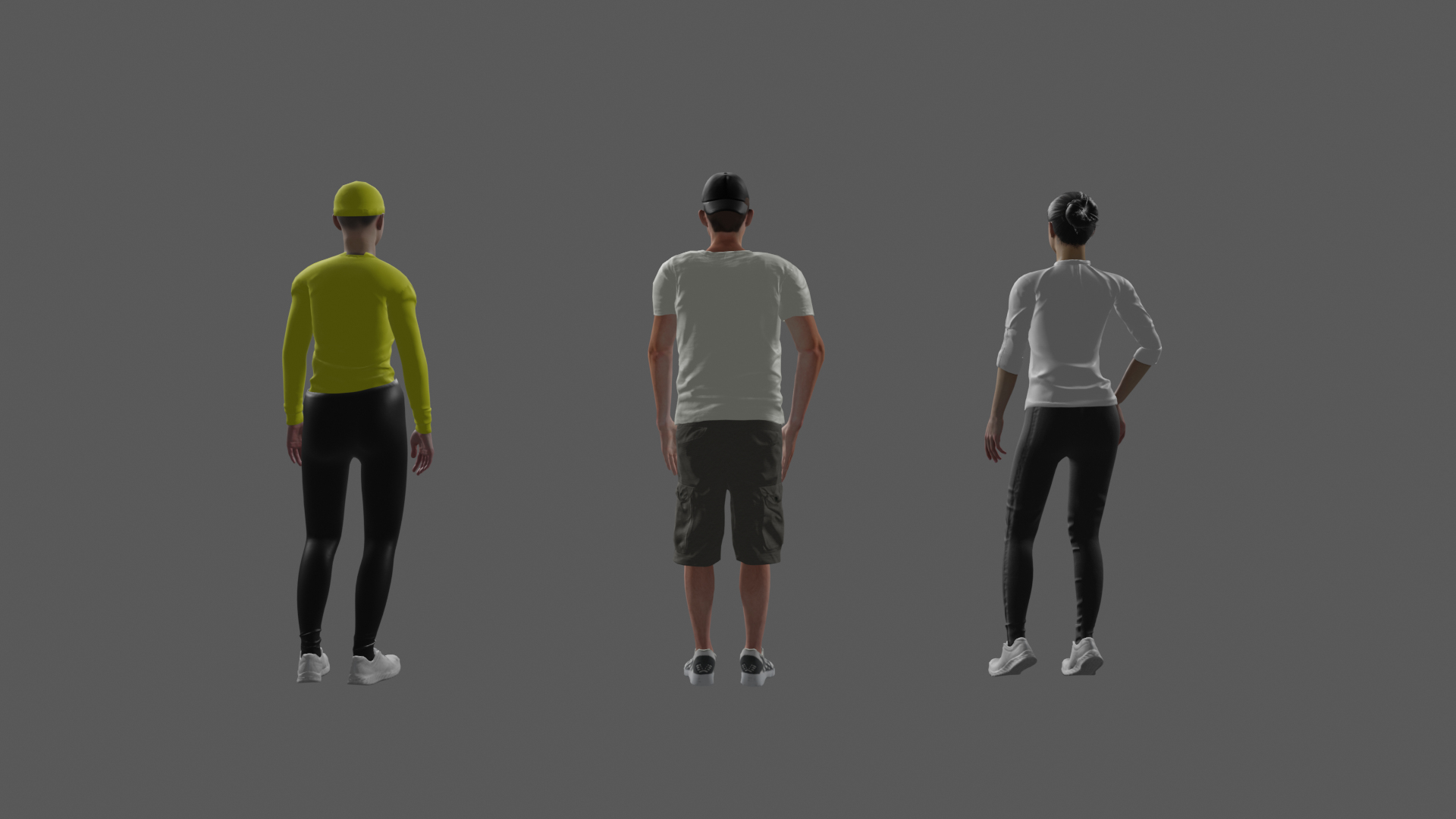 People Pack 3 In 1 - Game Ready 3D - TurboSquid 2029191