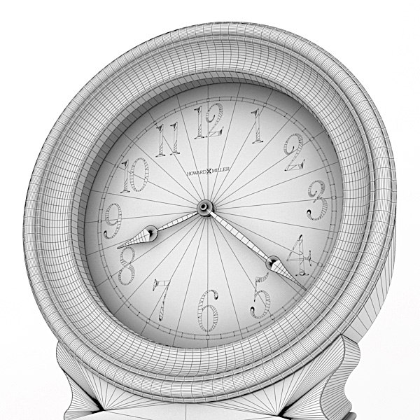3d analog floor clock