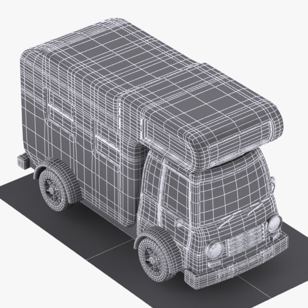 3ds Max Cartoon Caravan Cart