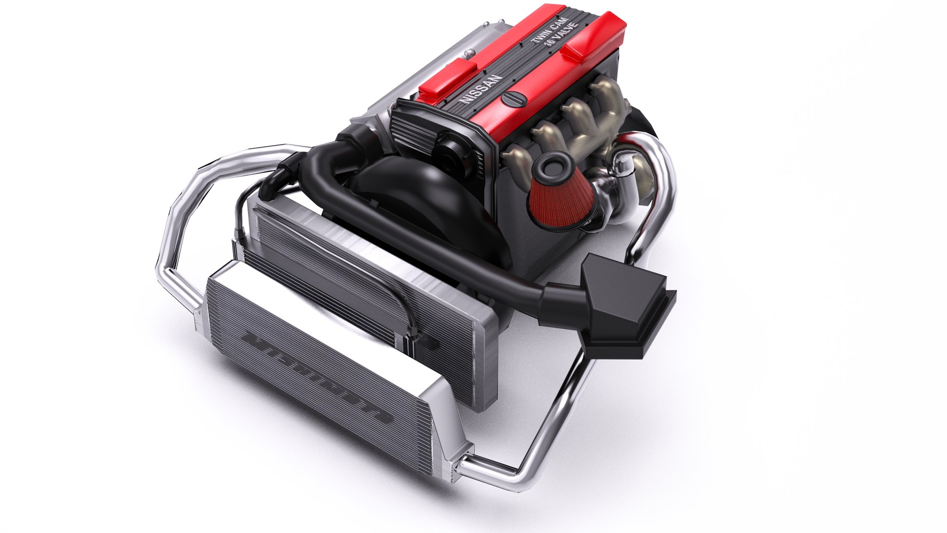 Nissan CA18DET Engine Low Poly 3D Model - TurboSquid 2359946