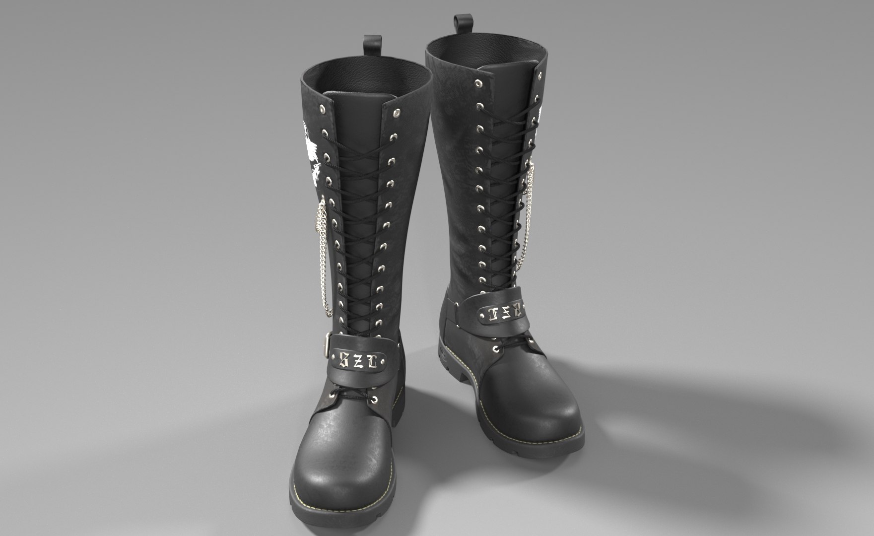 3D boot skull - TurboSquid 1407200