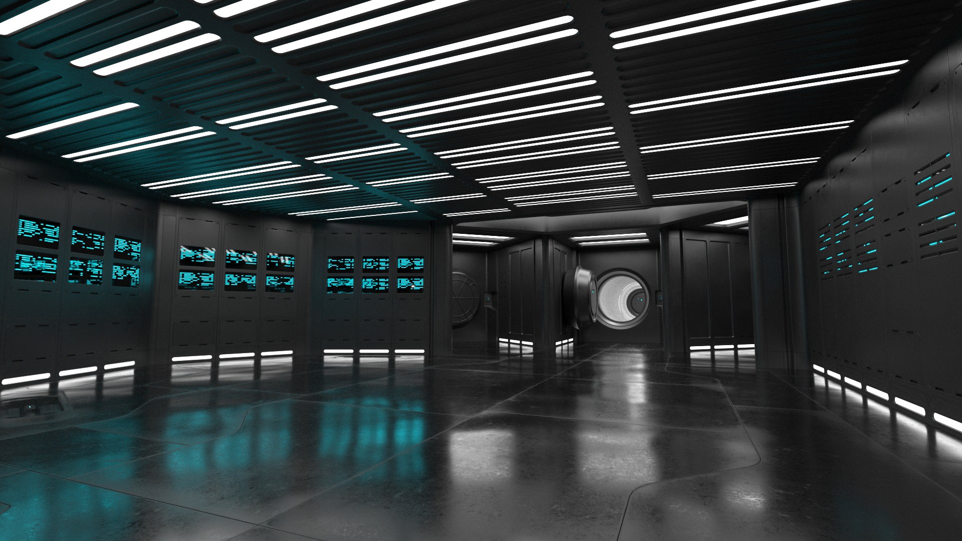 Sci-fi Interior 3D Model - TurboSquid 2289242