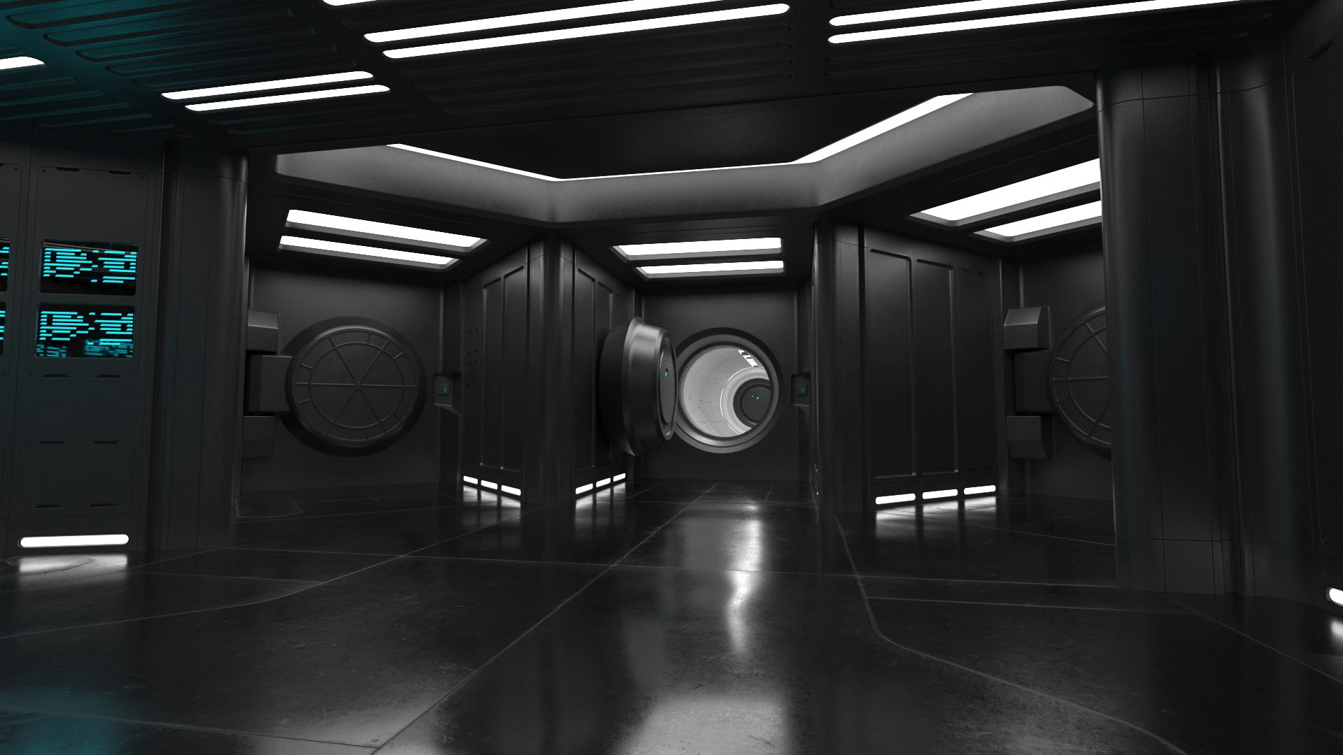 Sci-fi Interior 3D Model - TurboSquid 2289242