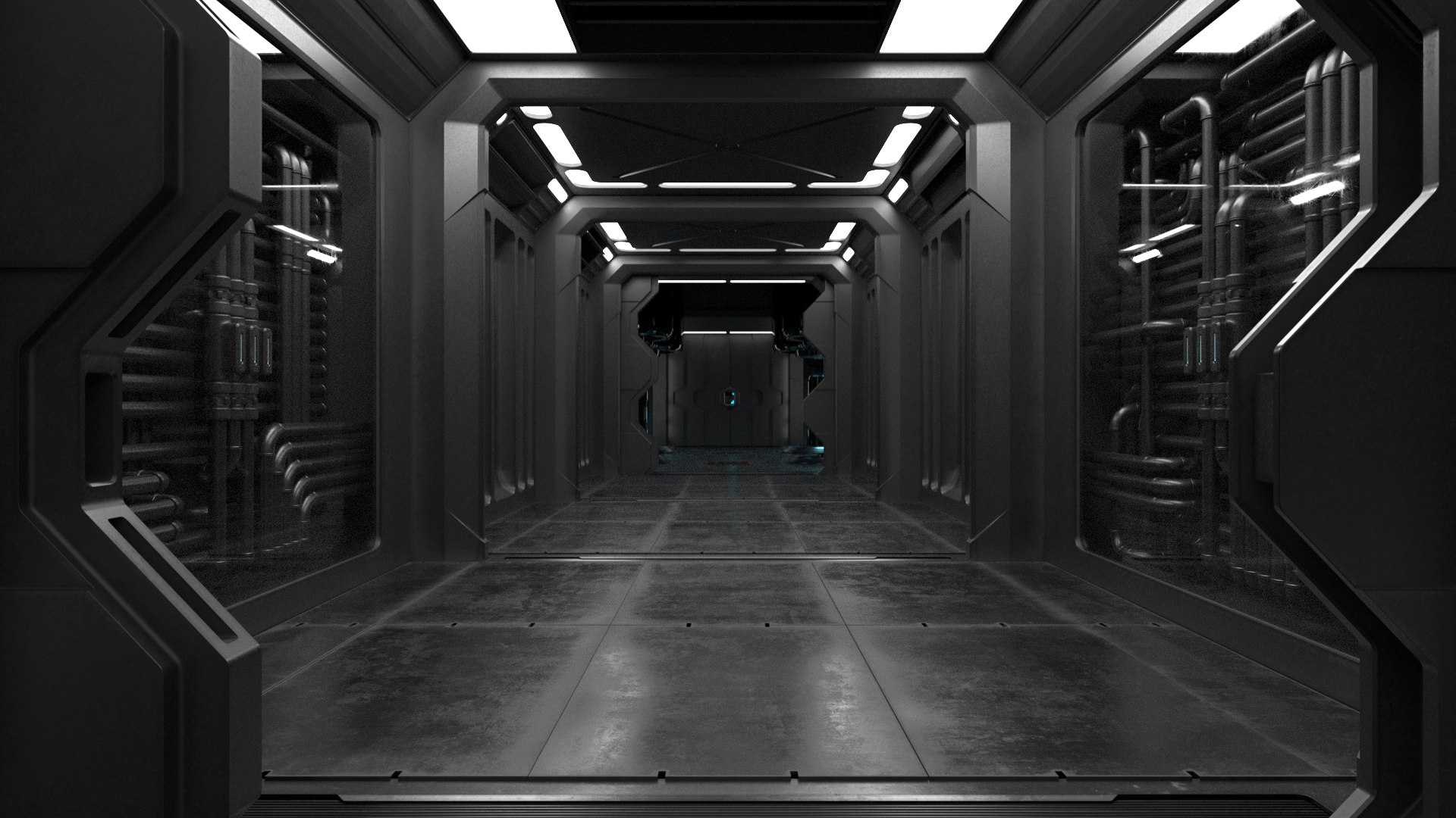 Sci-fi Interior 3D Model - TurboSquid 2289242