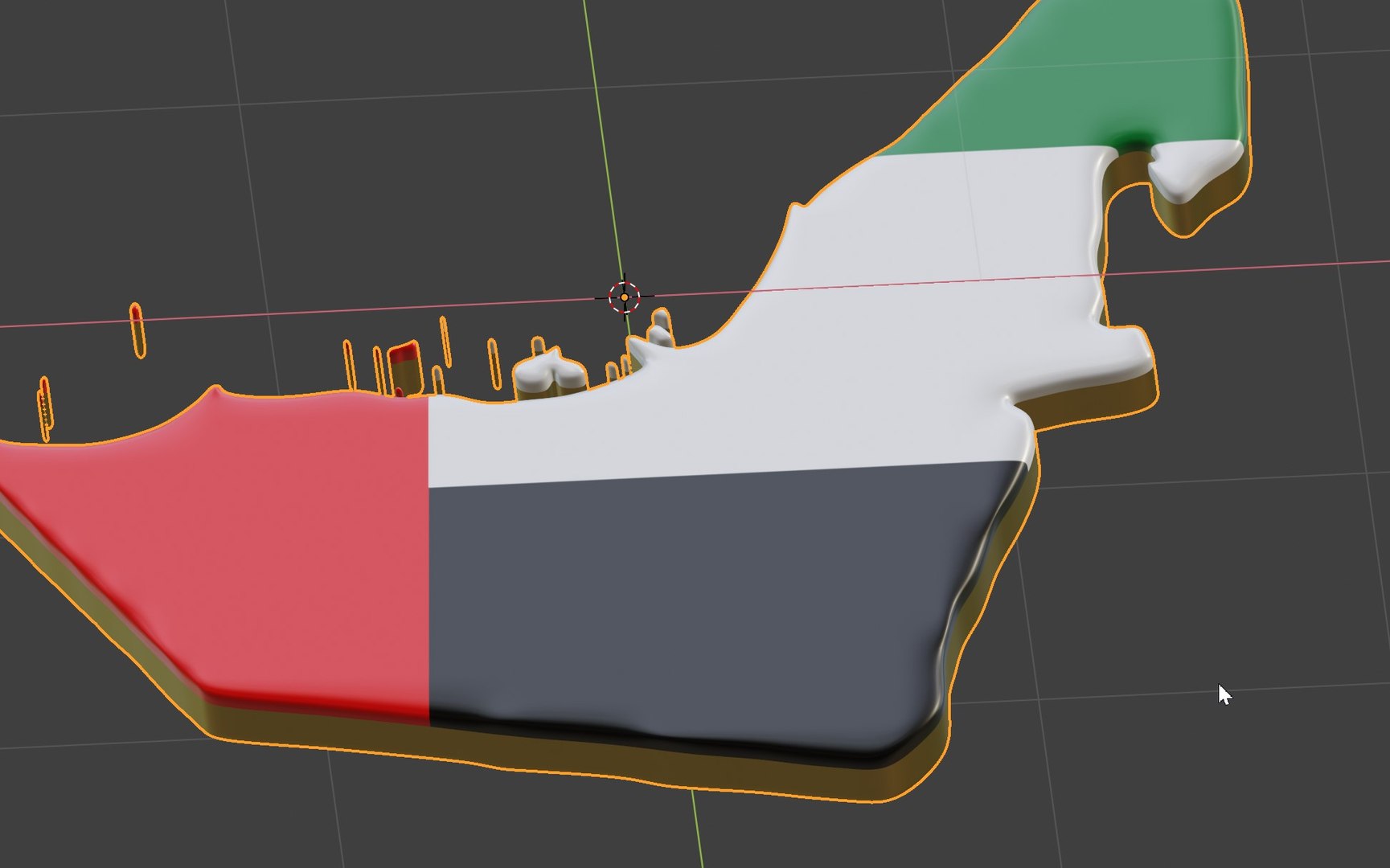 3D Model Uae Image Flag - TurboSquid 1541536