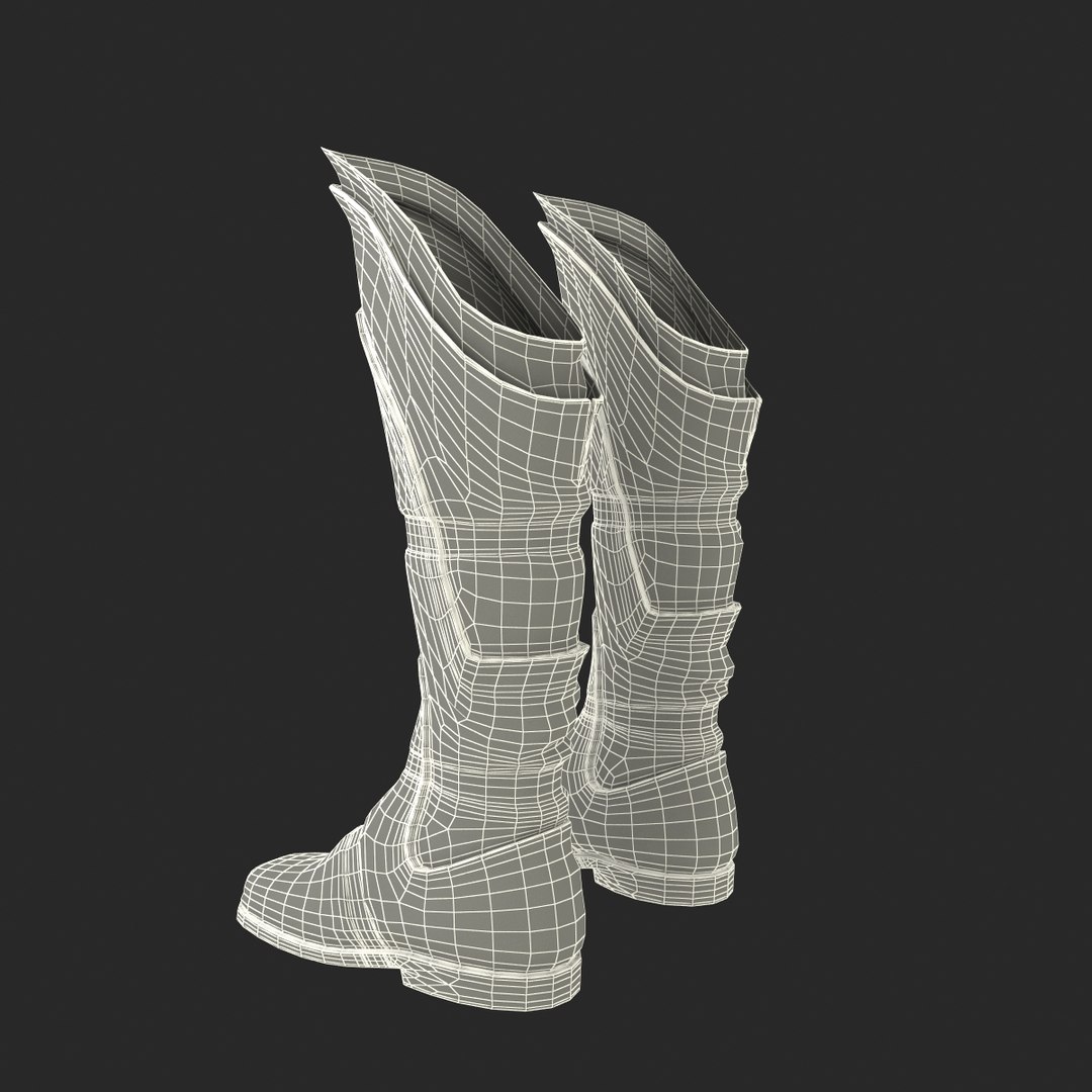 Medieval Boots 3d Model