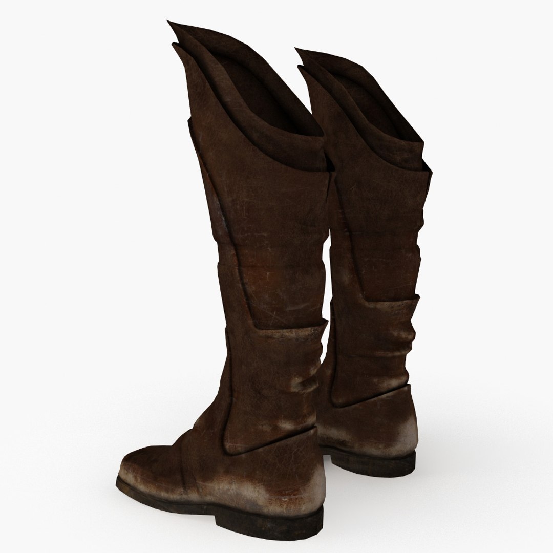 Medieval Boots 3d Model