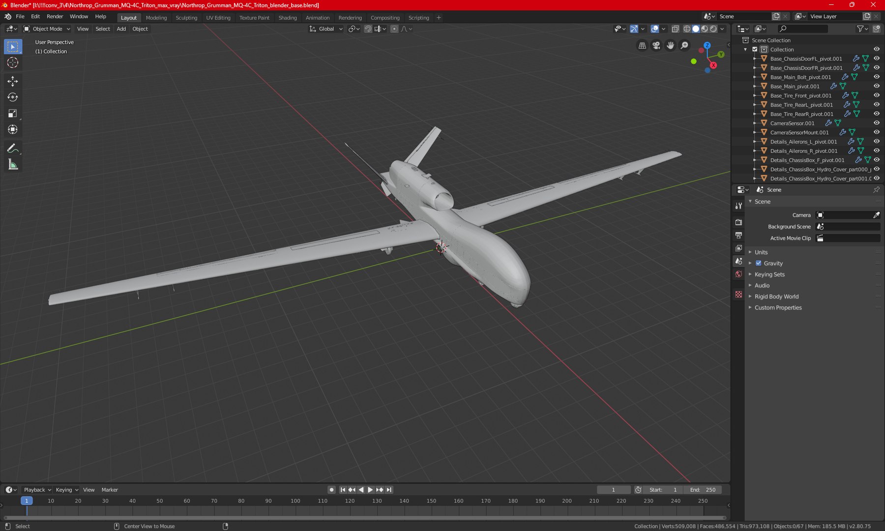 3D Model Long-range Reconnaissance UAV - TurboSquid 2281807