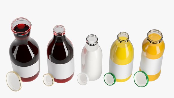 병 세트 3D 모델 - TurboSquid 1773198