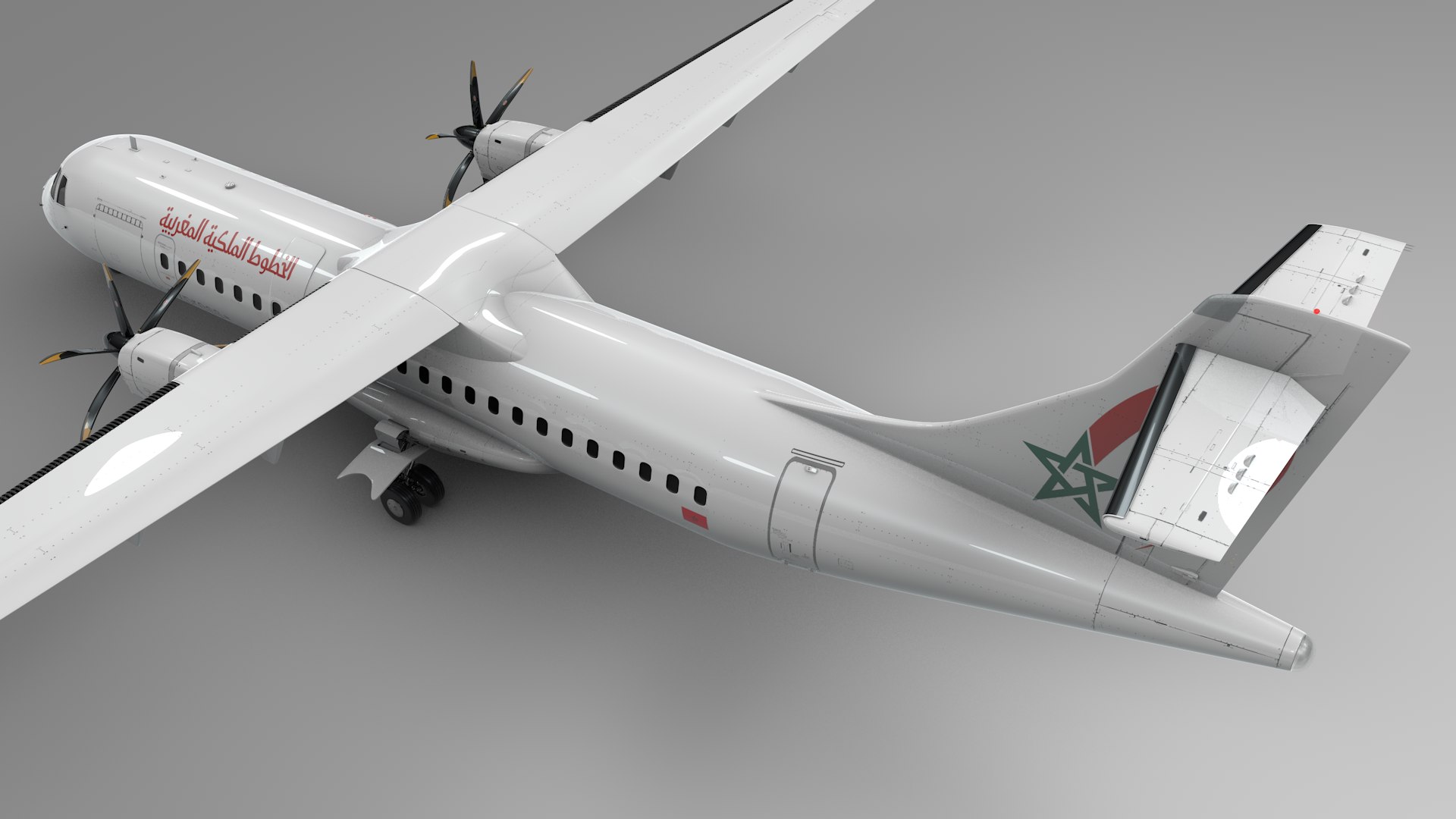 ATR 72 Royal AIR MAROC L2096 Model - TurboSquid 2156739