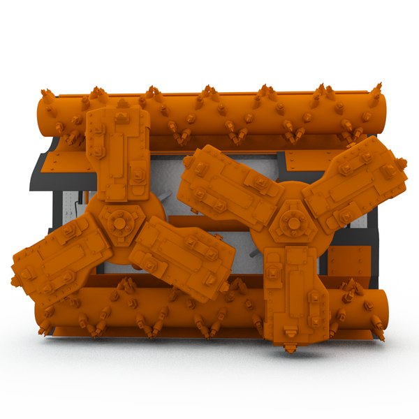 Sandvik MF420 2 Rotor Borer Miner 3D-Modell - TurboSquid 1000741