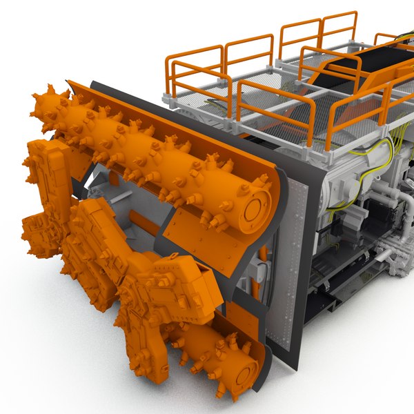 Sandvik MF420 2 Rotor Borer Miner 3D-Modell - TurboSquid 1000741