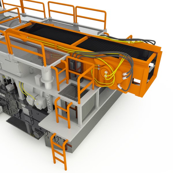 Sandvik MF420 2 Rotor Borer Miner 3D-Modell - TurboSquid 1000741