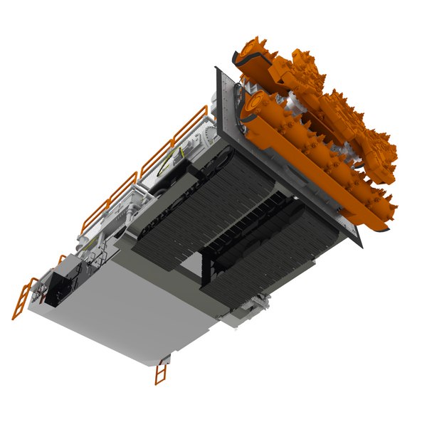 Sandvik MF420 2 Rotor Borer Miner 3D-Modell - TurboSquid 1000741