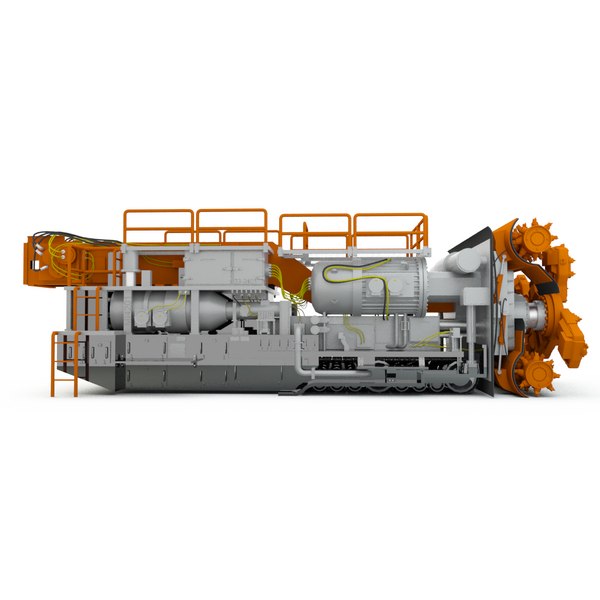 Sandvik MF420 2 Rotor Borer Miner 3D-Modell - TurboSquid 1000741