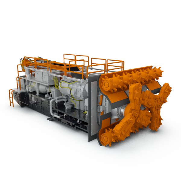 Sandvik MF420 2 Rotor Borer Miner 3D-Modell - TurboSquid 1000741