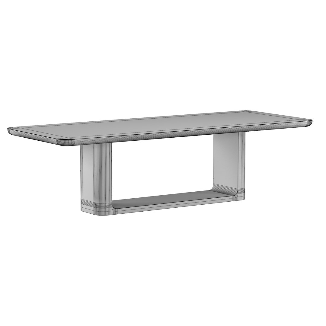 OSLO OPEN RECTANGULAR DINING TABLE 3D Model - TurboSquid 1952118