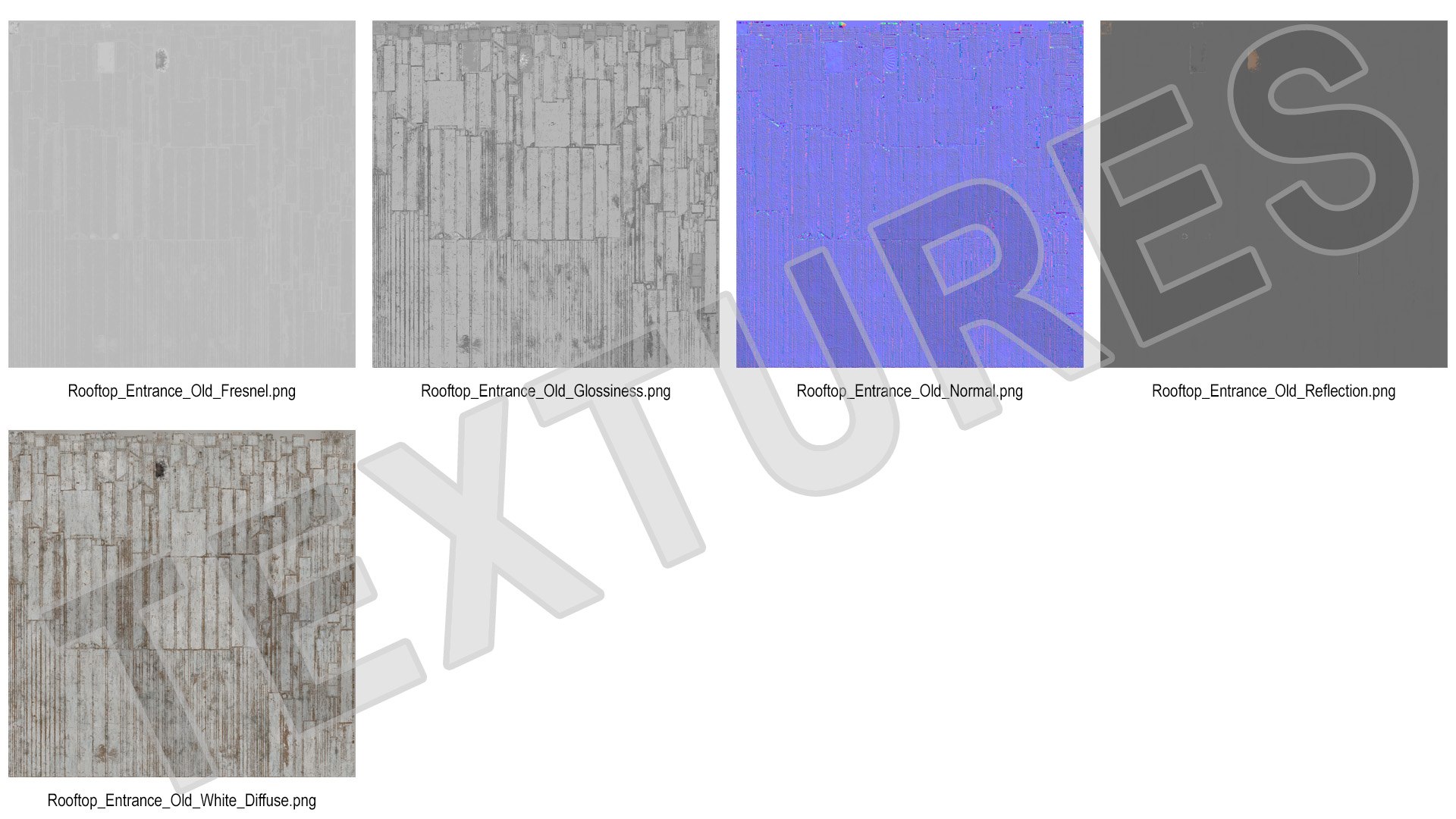 3D Rustic Wooden Rooftop Entrance White - TurboSquid 2207088