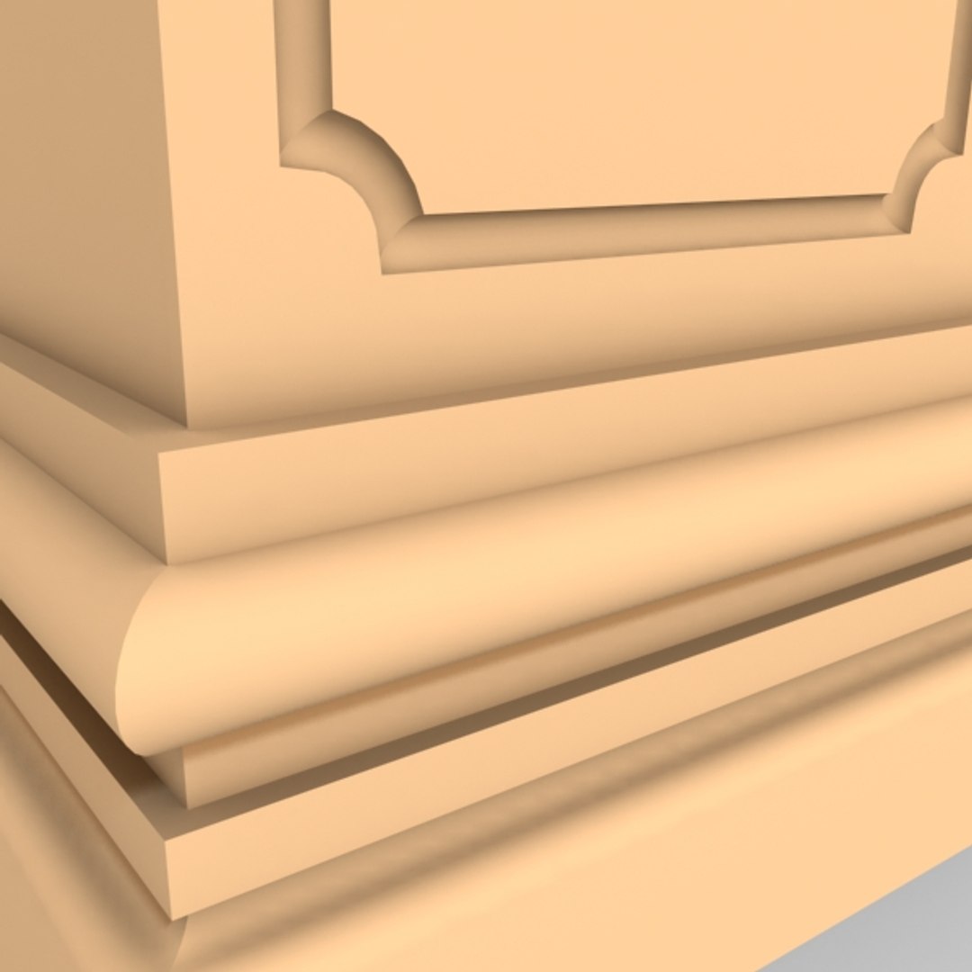 3d Interior Plinth Block