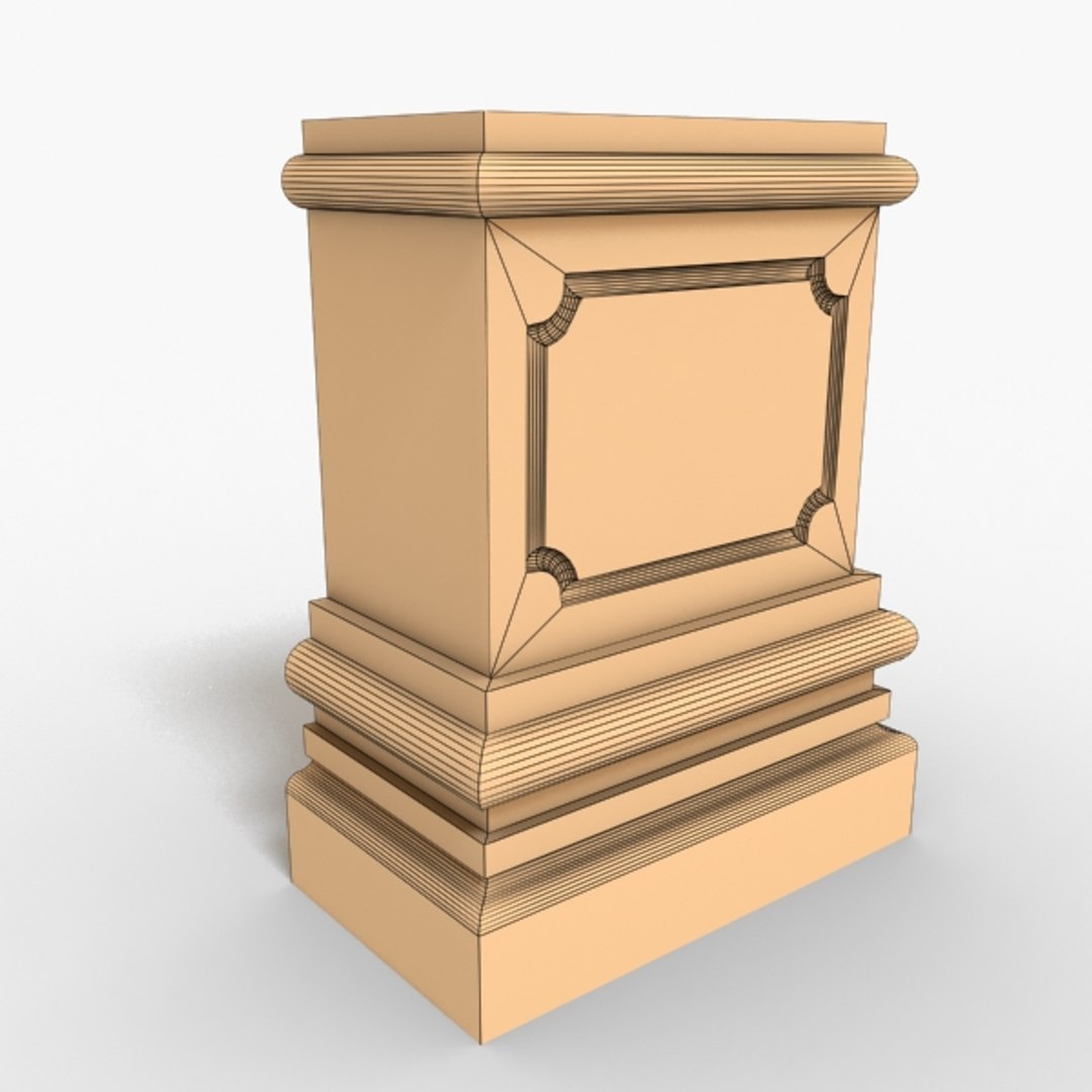 3d Interior Plinth Block