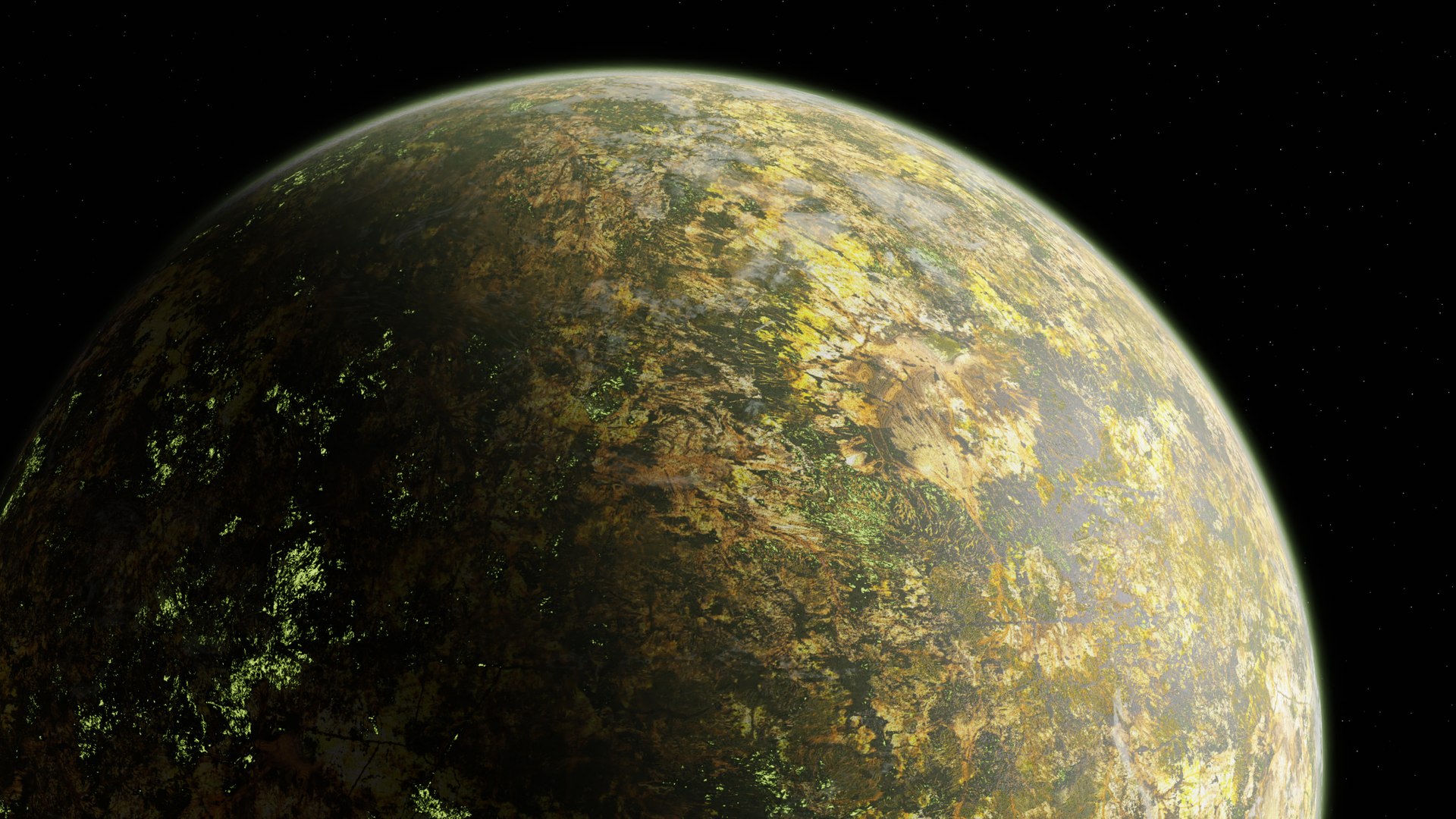 8K Alien Radioactive Planet 11 3D Model - TurboSquid 1930987