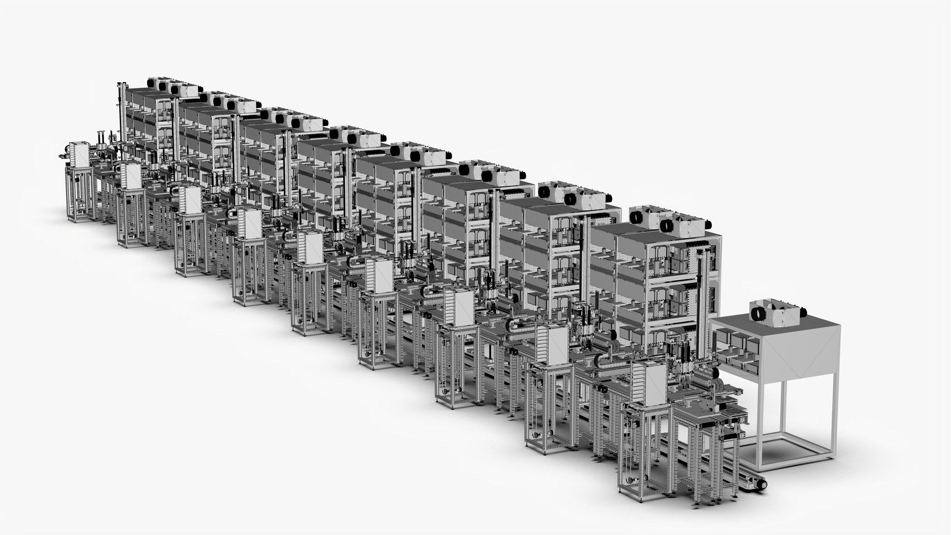 Aging Labeling Test Line Body SMT Model - TurboSquid 2015644