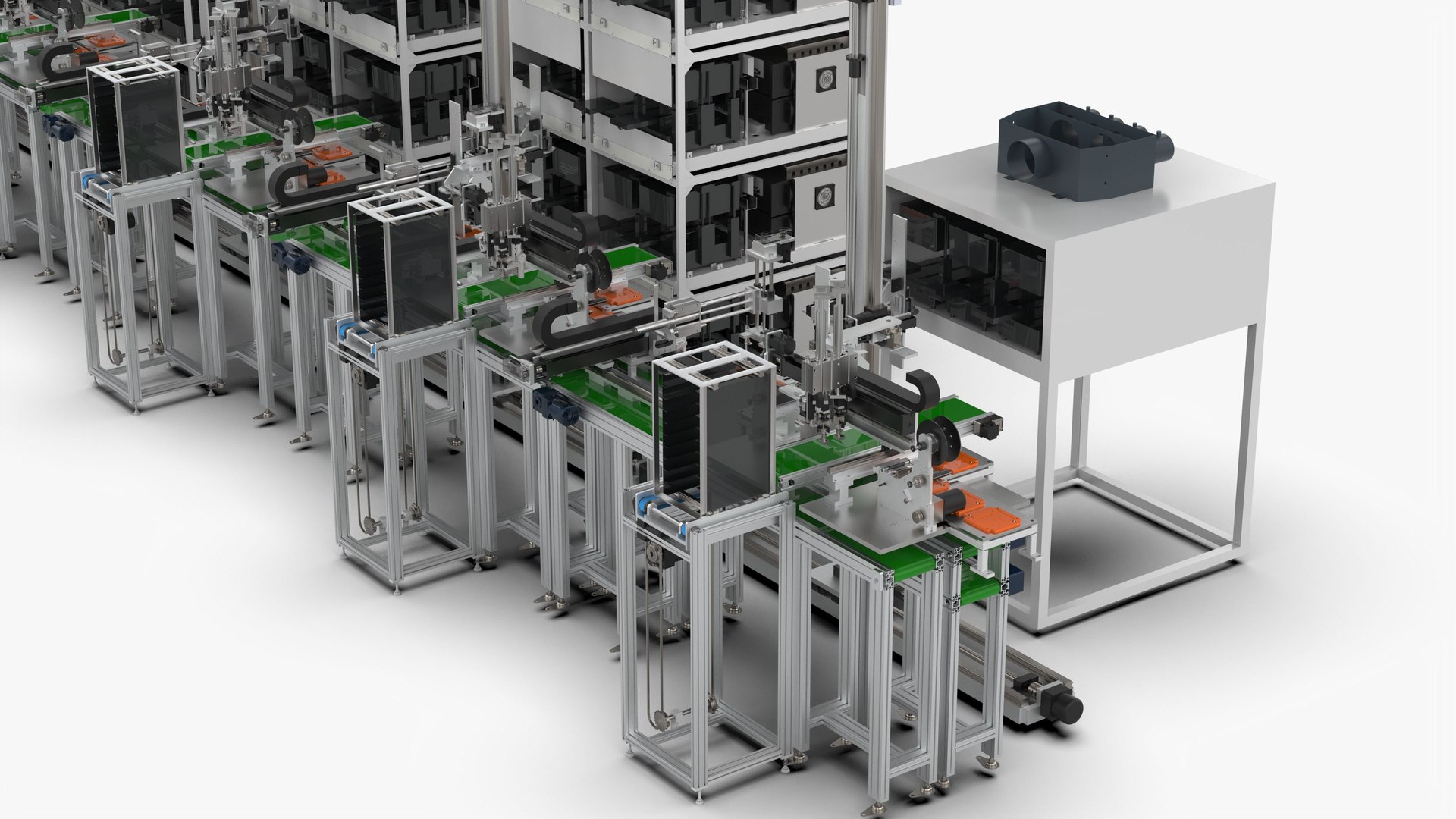 Aging Labeling Test Line Body SMT Model - TurboSquid 2015644