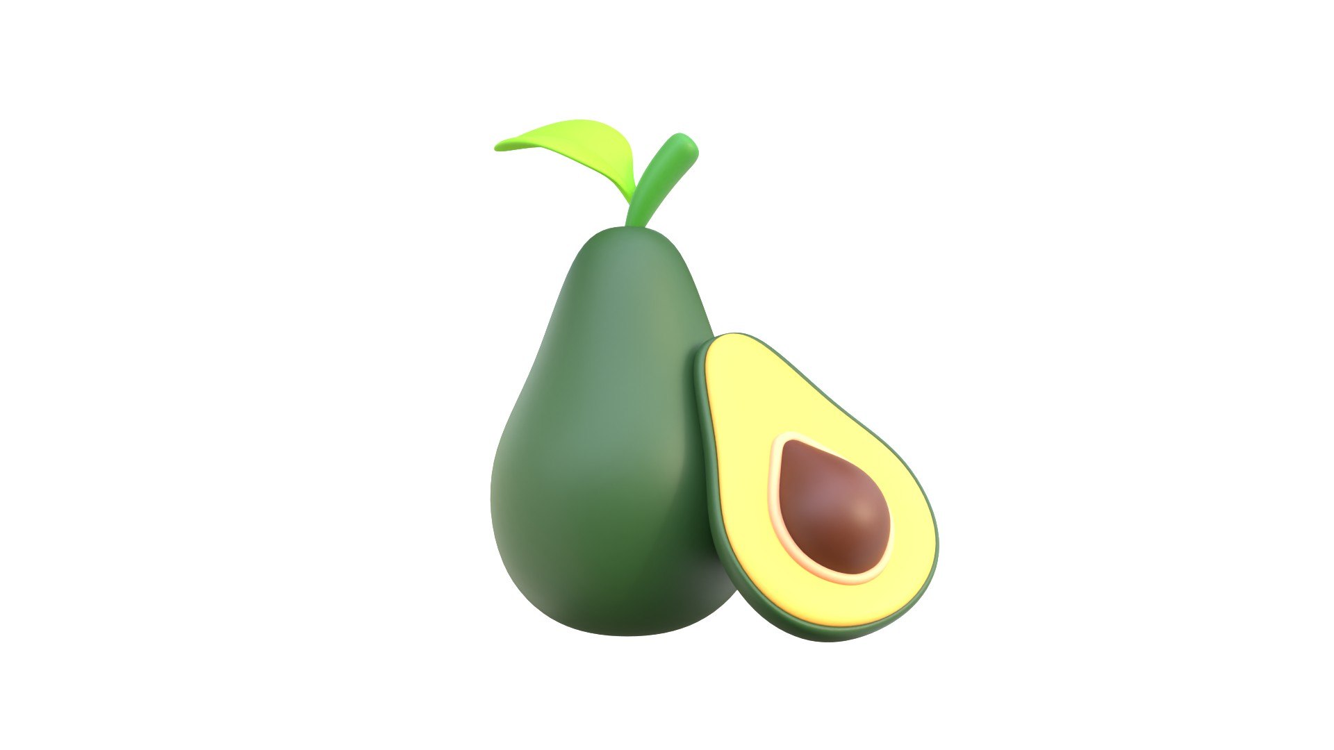 Avocado 3D Model - TurboSquid 2258124