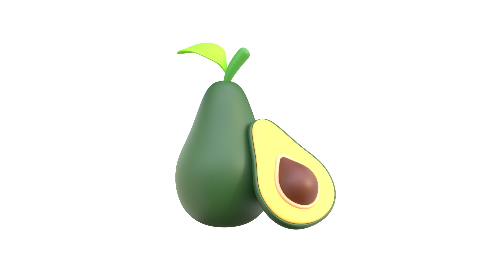 Avocado 3D Model - TurboSquid 2258124