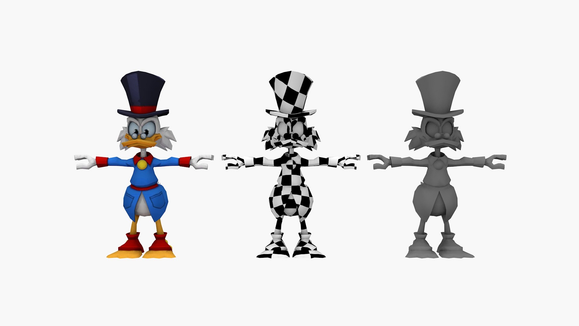 Scrooge McDuck 3D Model - TurboSquid 2388207
